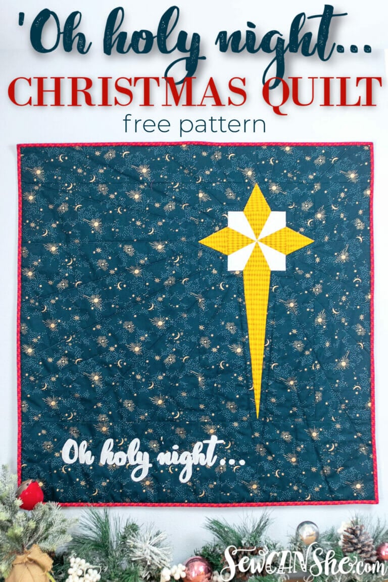 Oh Holy Night Christmas Quilt - Free Star Quilt Pattern