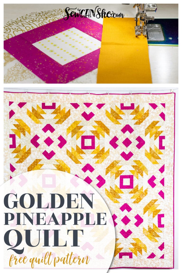 The Golden Pineapple: Free Pineapple Block Quilt Pattern