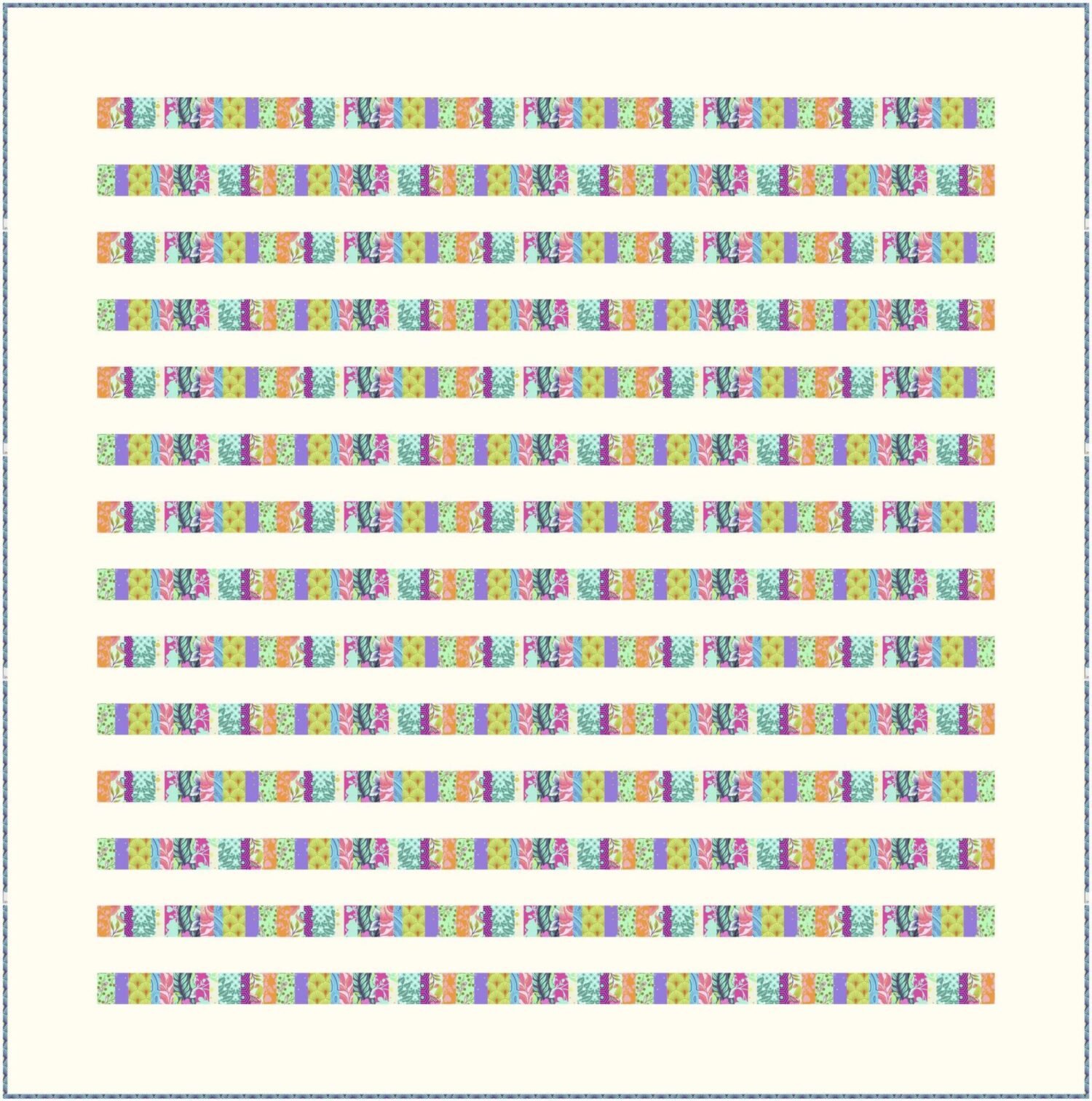 Receipt Roll Scrap Quilt Using Adding machine Paper