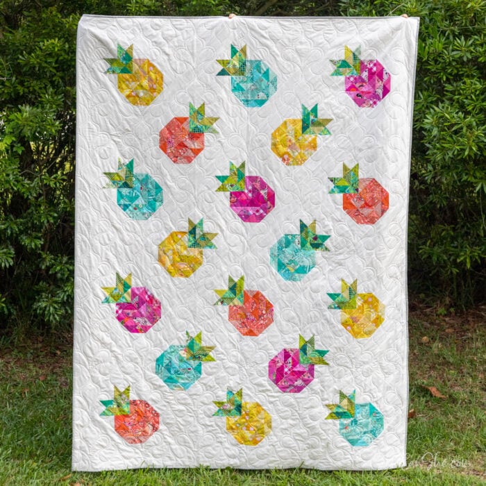 Pineapple Fruit Quilt Block and Free Quilt Pattern!