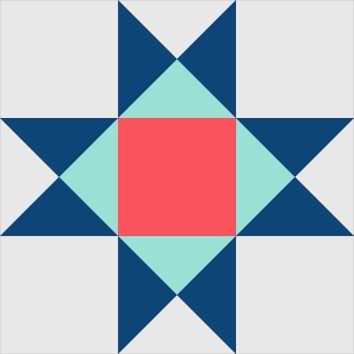 Ohio Star Quilt Pattern Using 7 Fat Quarters!