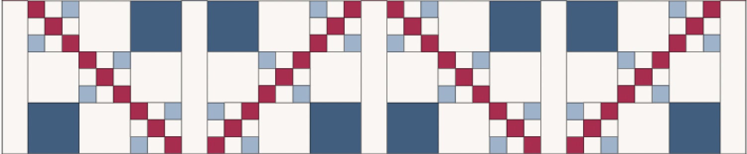 Nine Patch Irish Chain Quilt - Free Throw Quilt Pattern