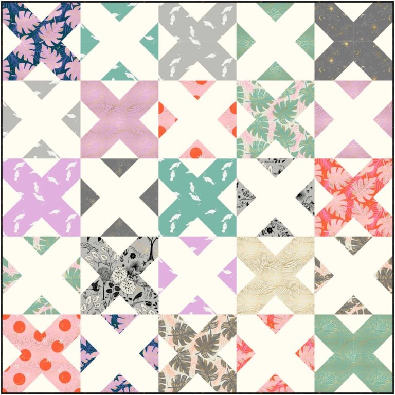 Easy Signature Cross Quilt Pattern: Includes Accuquilt and Rotary Cutting