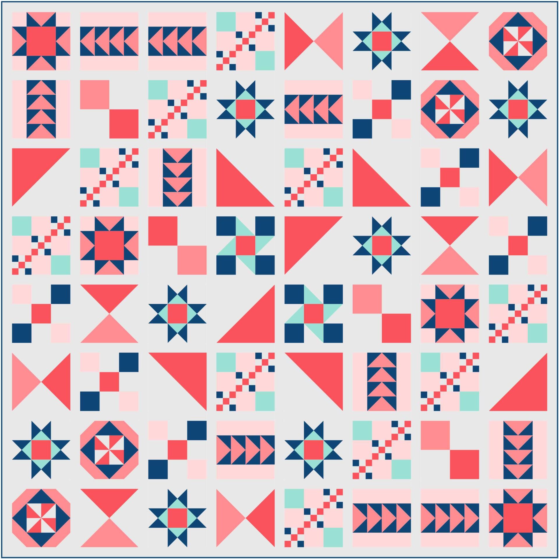 SEW THE Kitchen Sink Block of the Month Quilt!