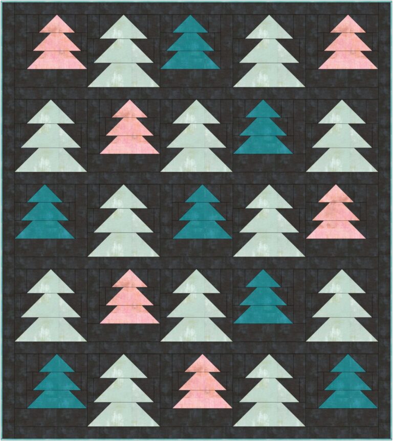 Easy Winter Tree Quilt Pattern: Free!