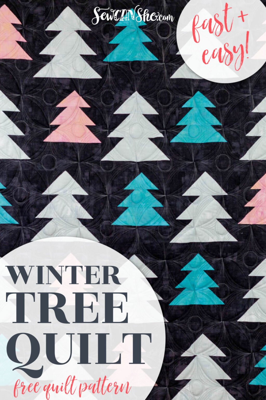 Easy Winter Tree Quilt Pattern: Free!