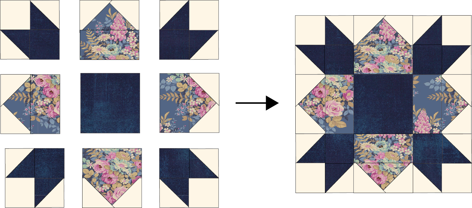 Free 3 Yard Quilt Pattern: Weathervane