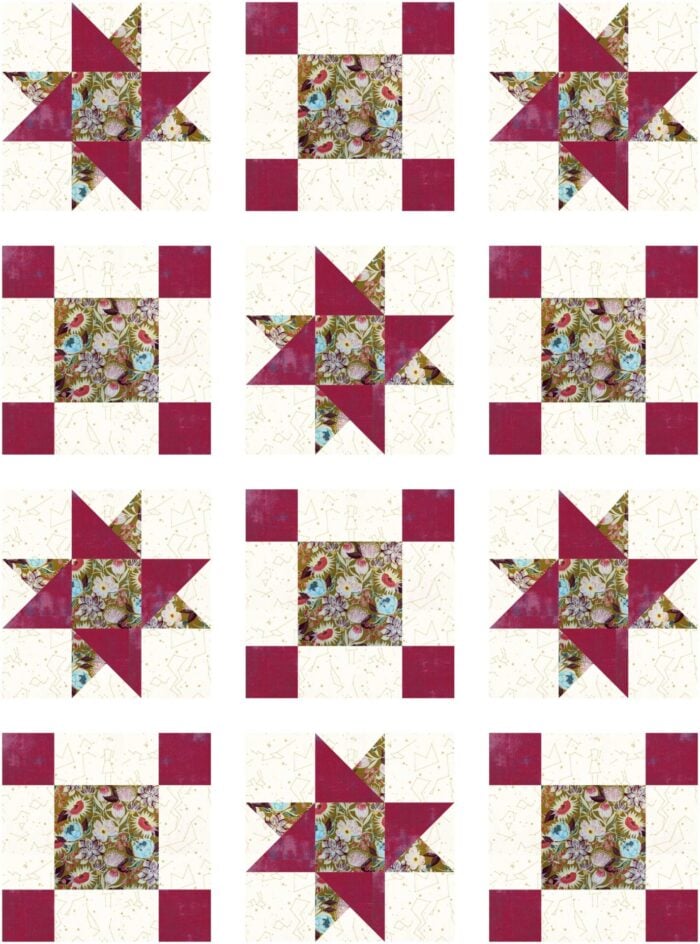 Free 3 Yard Quilt Pattern: Twin Star