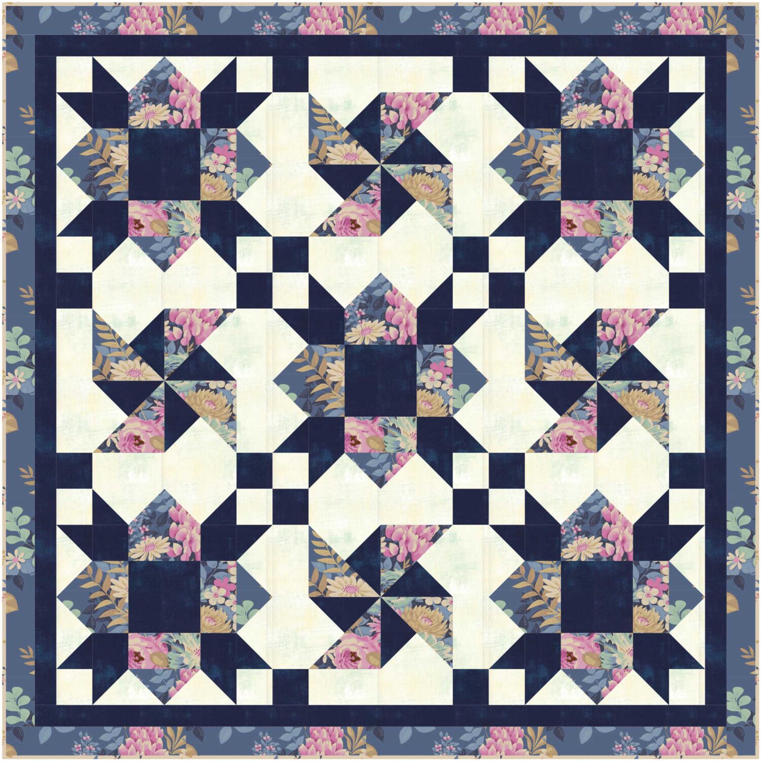 Free 3 Yard Quilt Pattern: Weathervane
