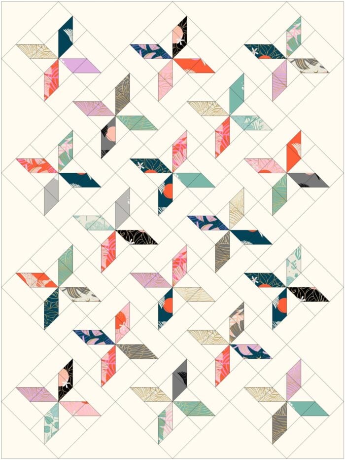 Scrappy Half Square Triangle Baby or Lap Quilt Pattern: Free!