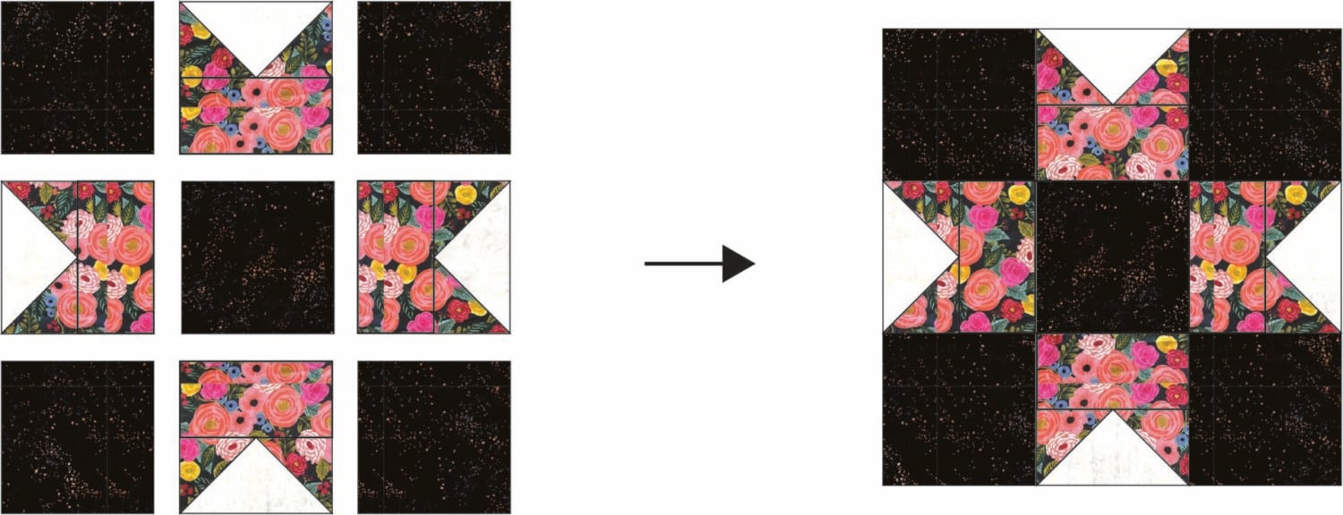 Free 3 Yard Quilt Pattern: The Chunky Star Quilt