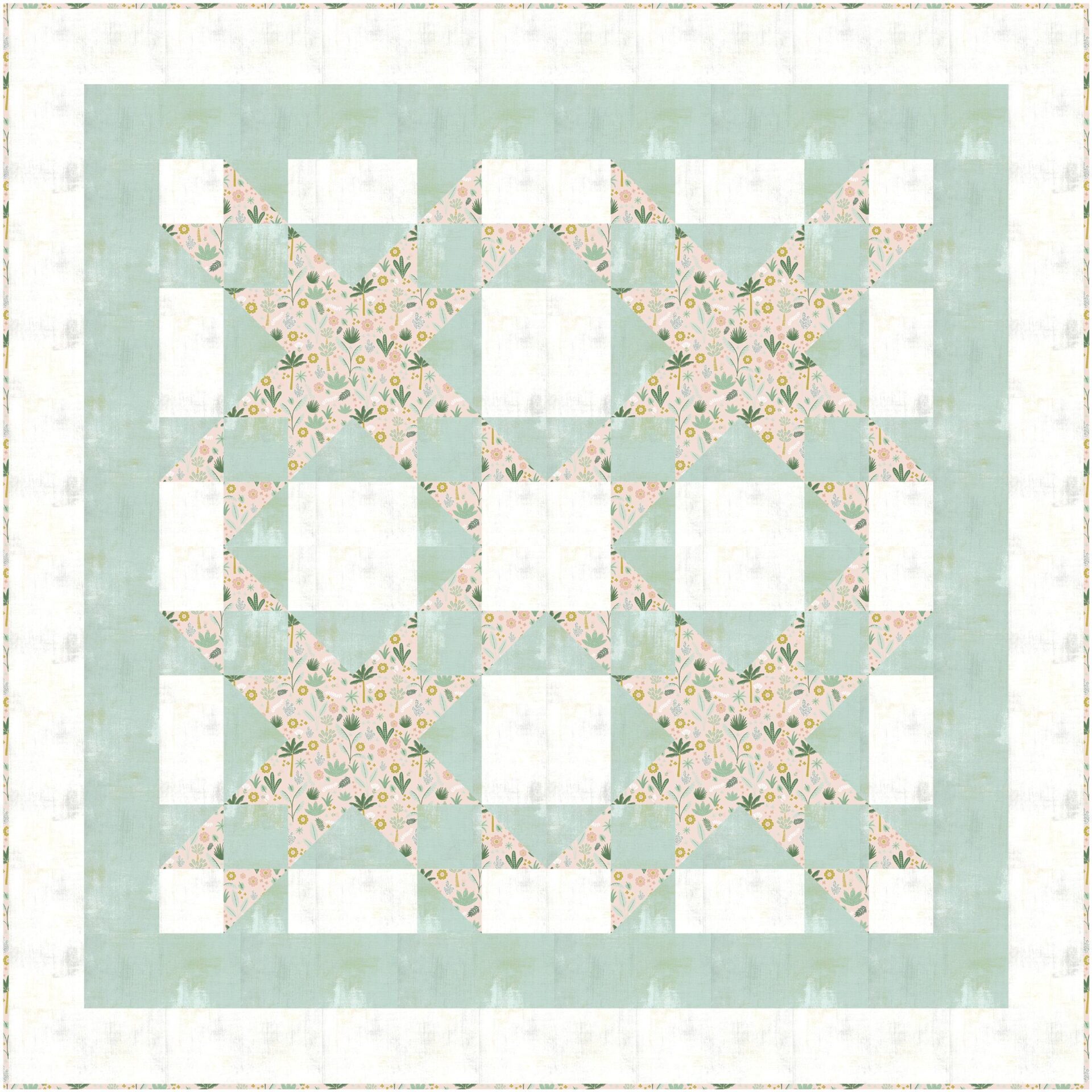 Free 3 yard Quilt Pattern: Amish Star