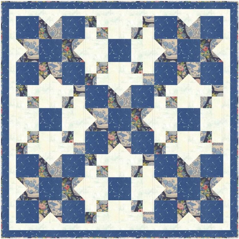 Free 3 Yard Quilt Pattern: The Chunky Star Quilt