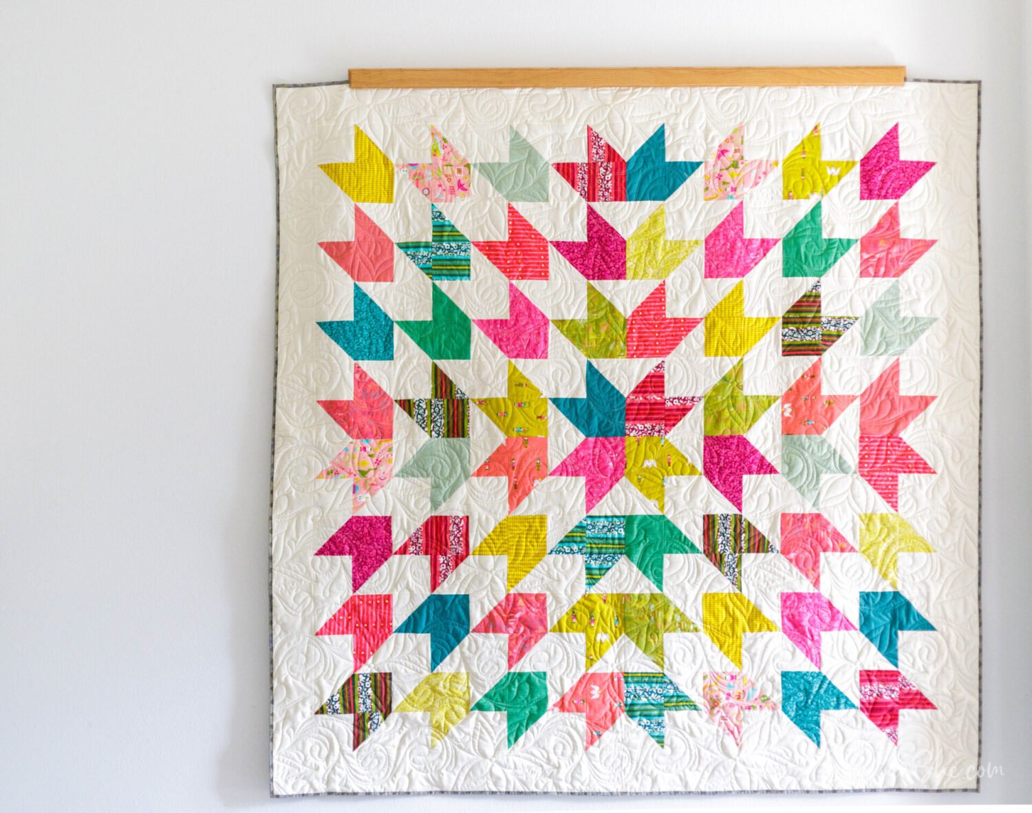 Fat Quarter Fancy Star Quilt: Queen Size Star Quilt Pattern