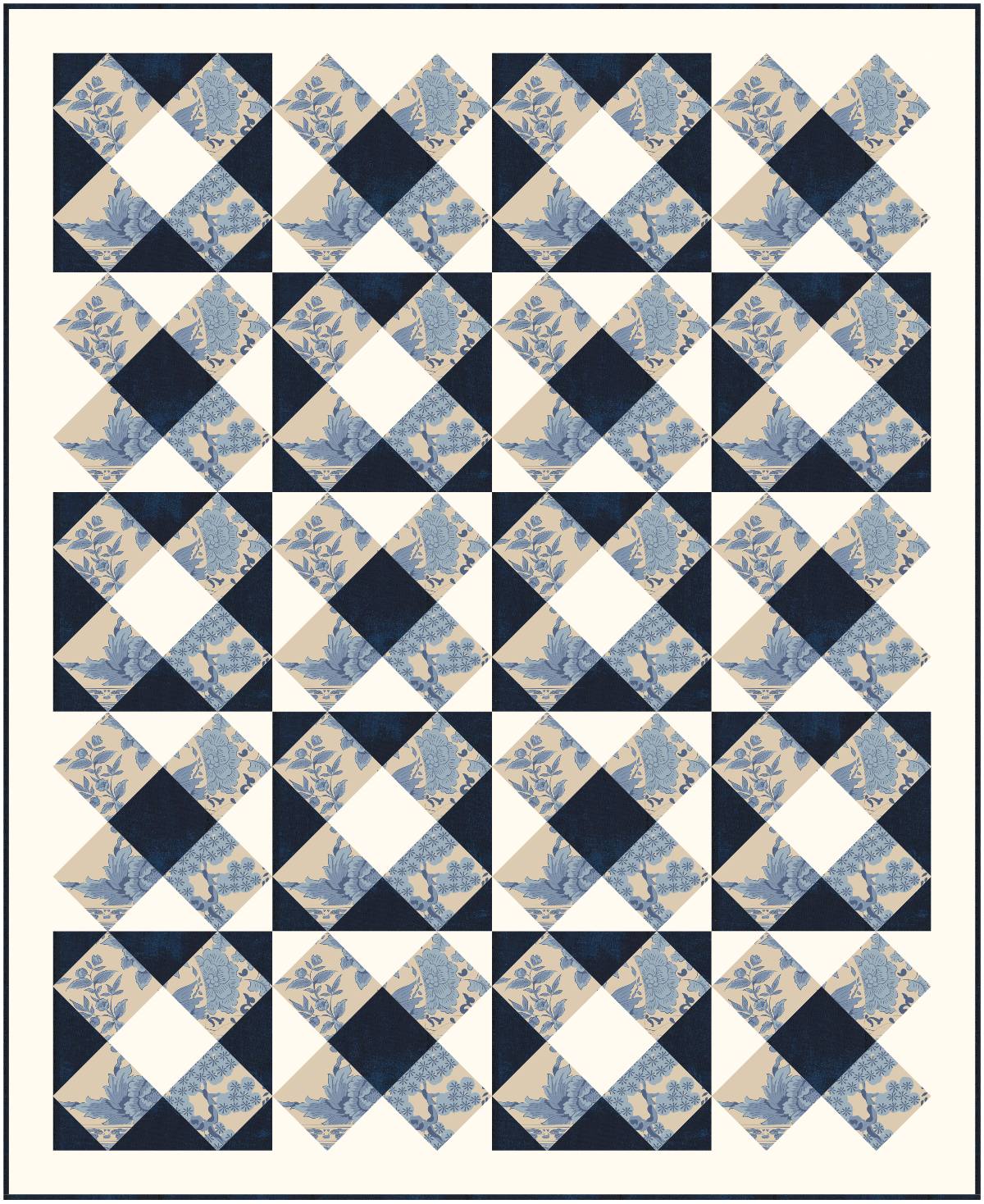 Free 3 Yard Quilt Pattern: Mosaic Tiles