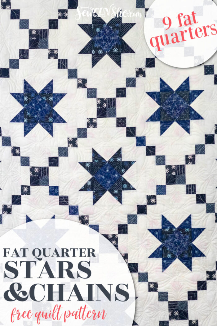 Fat Quarter Stars and Irish Chain: Free Quilt Pattern