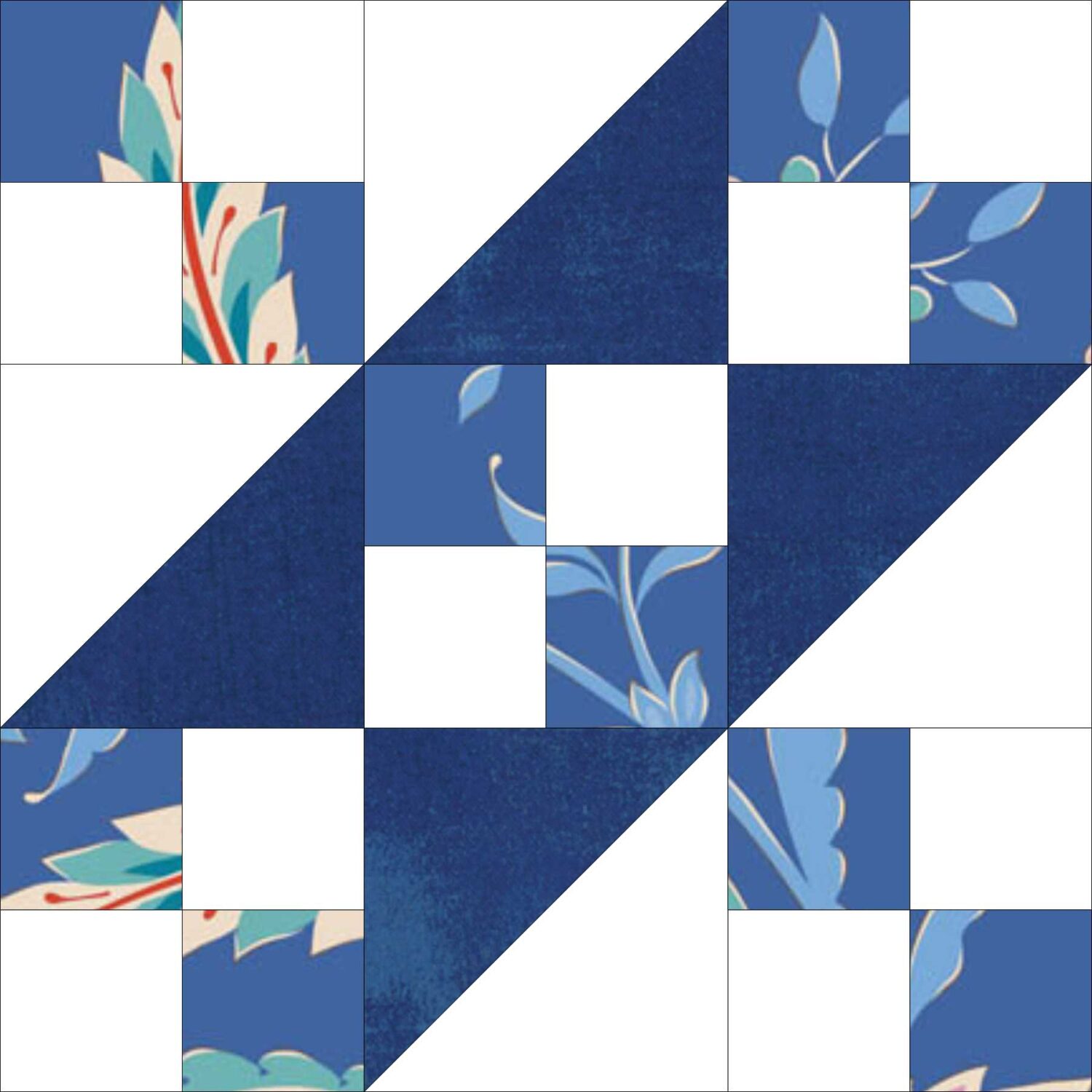 Free 3 yard Quilt Pattern: Stars and Ladders