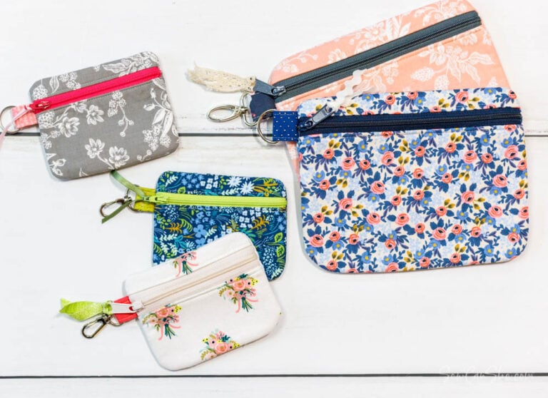 Easy Zipper Pouch Pattern With 2 Sizes to Sew!