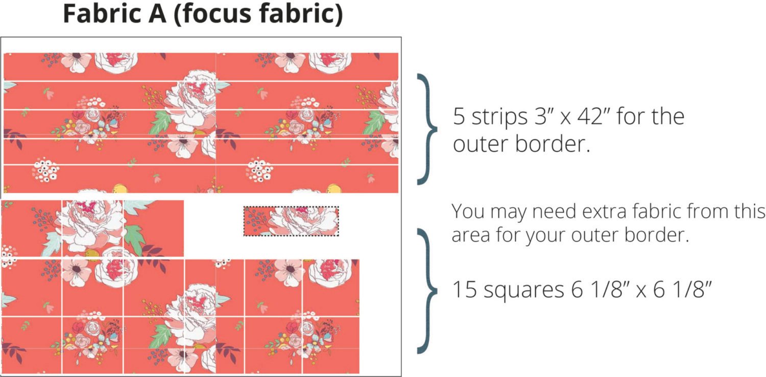 Diamond In A Square: 3 Yard Quilt Pattern