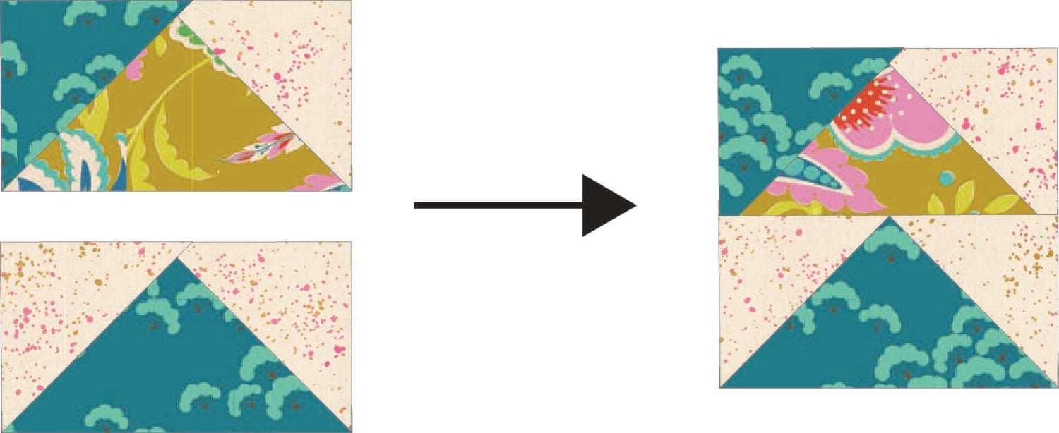 Dutchmans Puzzle Block: 3 Yard Quilt Pattern