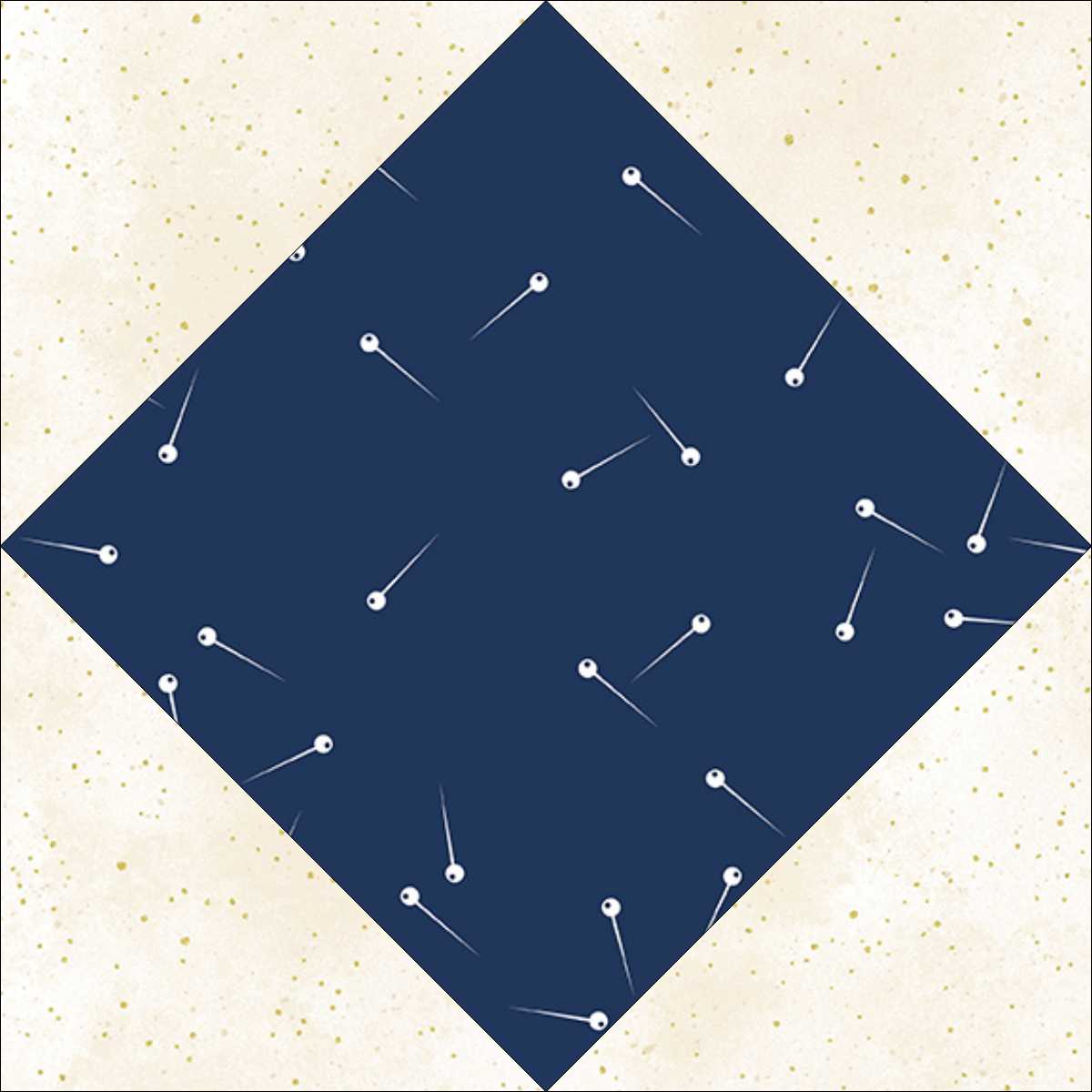 Diamond In A Square: 3 Yard Quilt Pattern