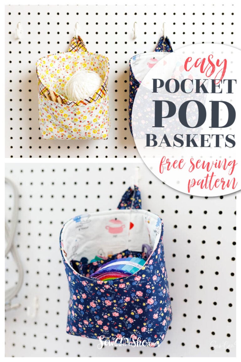 Pocket Pod Basket: Free Sewing Pattern