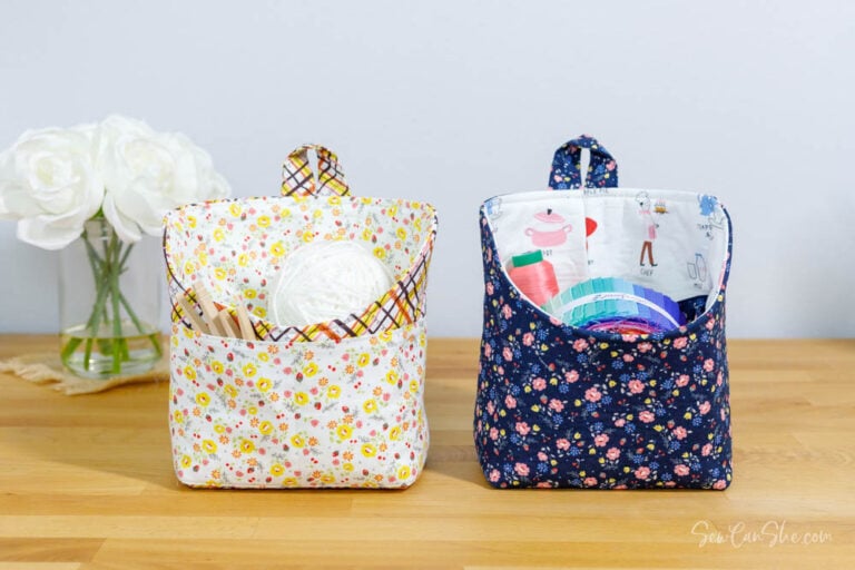 Pocket Pod Basket: Free Sewing Pattern