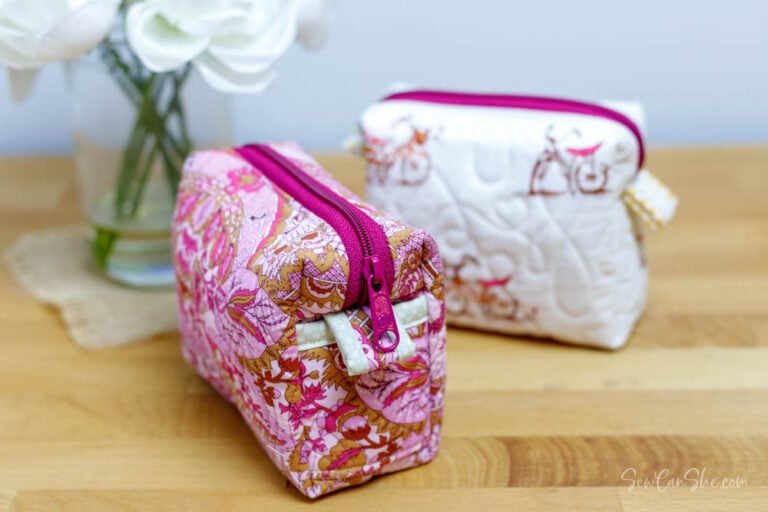 Boxy Zipper Pouch Pattern Free And Fat Quarter Friendly