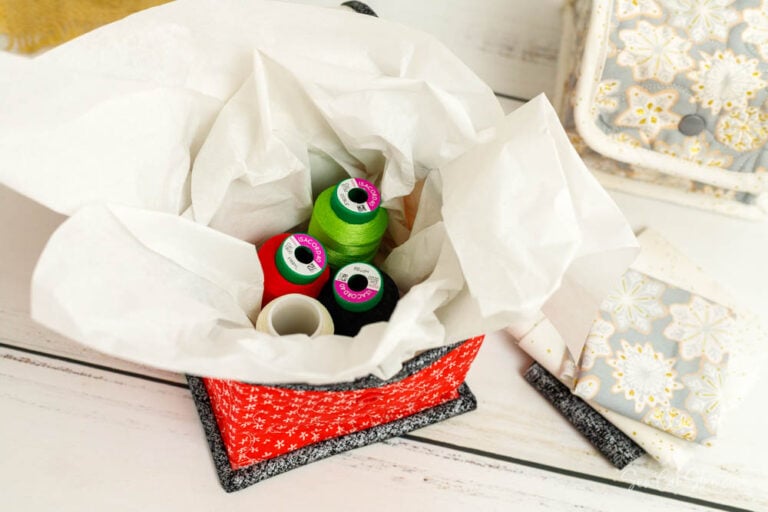 How to Make a Fabric Gift Box: Free Sewing Pattern