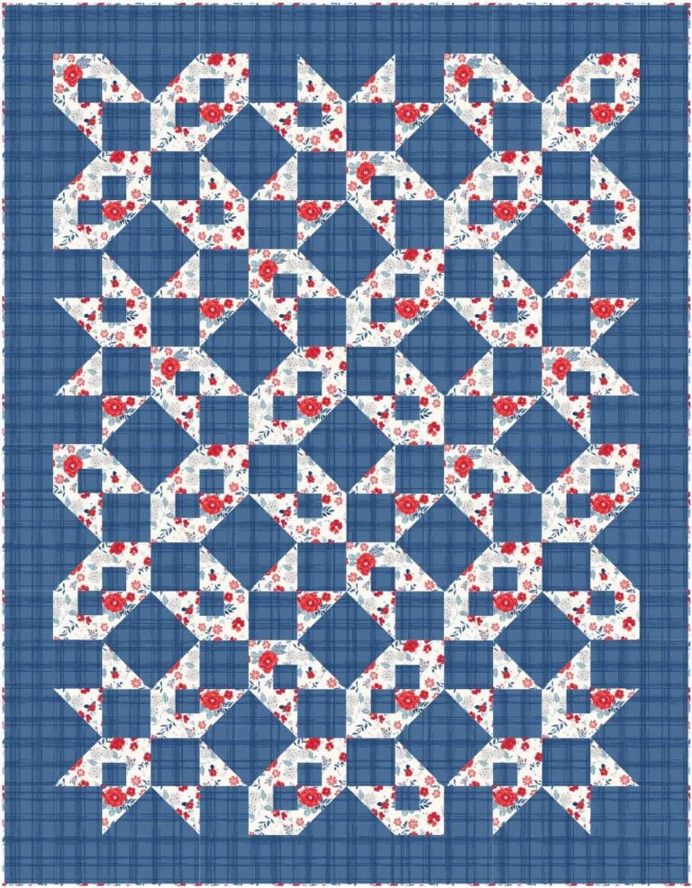 Ninja Stars Quilt: Easy Quilt Pattern in 2 Sizes