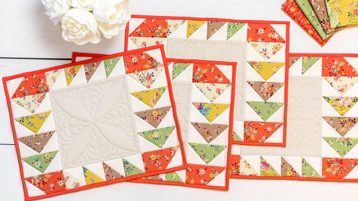 How to Sew Patchwork Placemats: Free Sewing Pattern