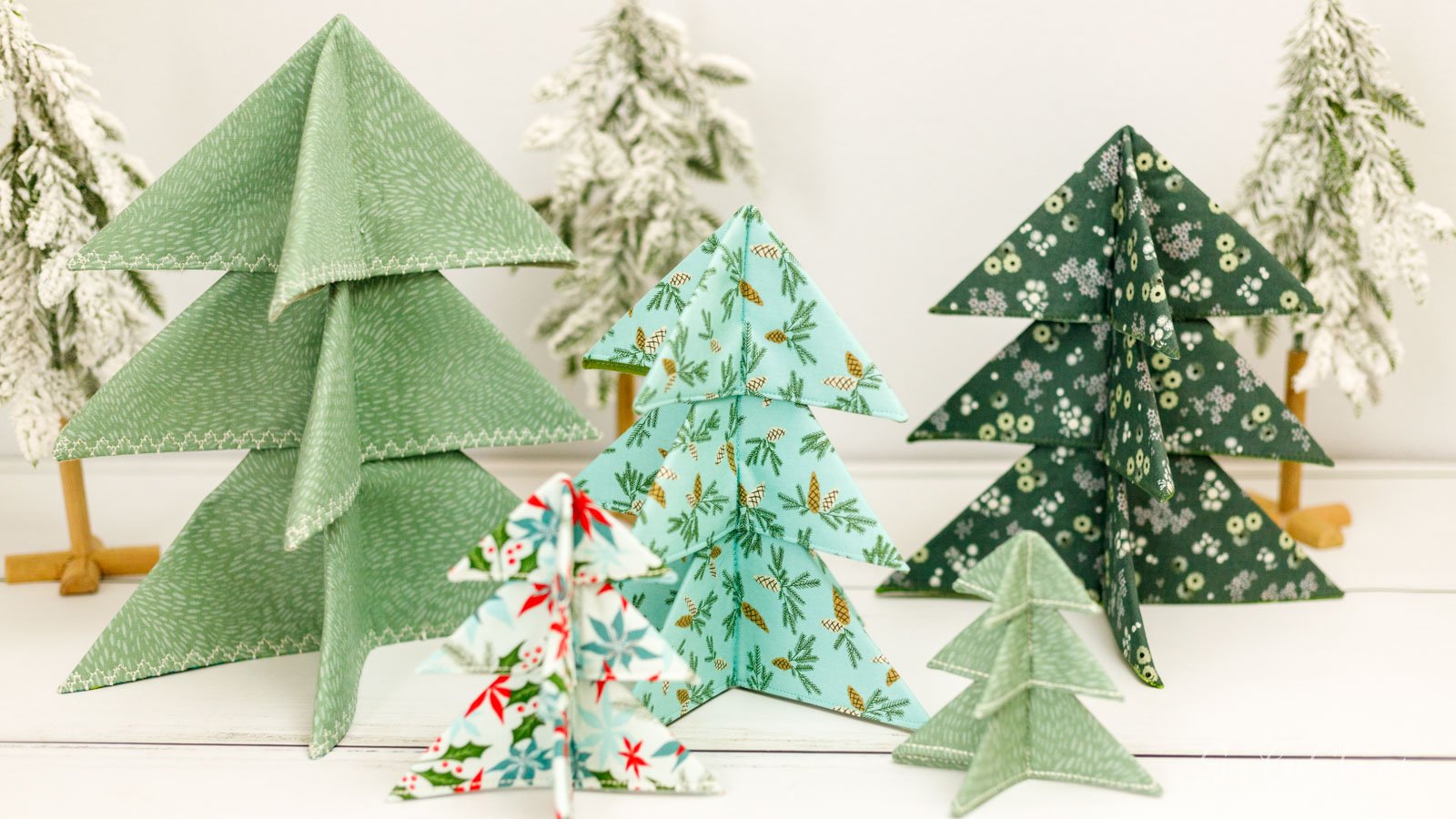 How to Make Fabric Christmas Trees: Free Sewing Tutorial