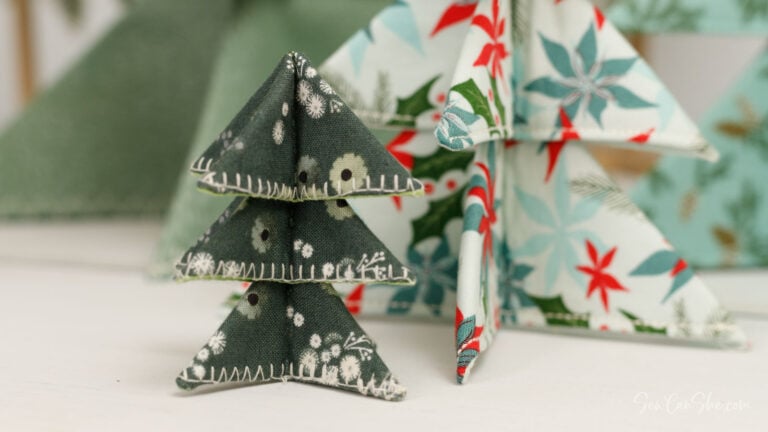 How to Make Fabric Christmas Trees: Free Sewing Tutorial