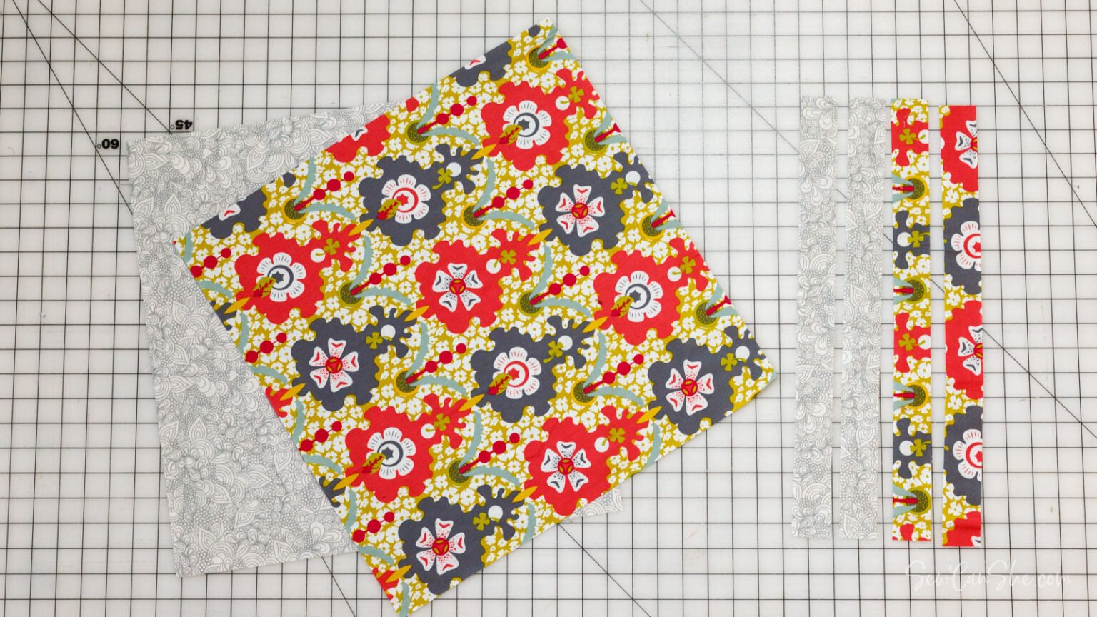 Simple Japanese Style Square Bag: Free Sewing Pattern in 2 Sizes