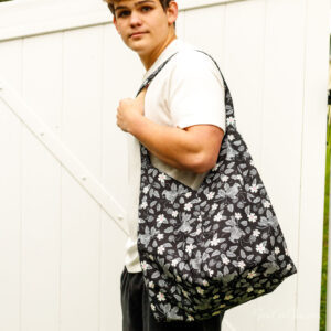 Simple Japanese Style Square Bag: Free Sewing Pattern in 2 Sizes