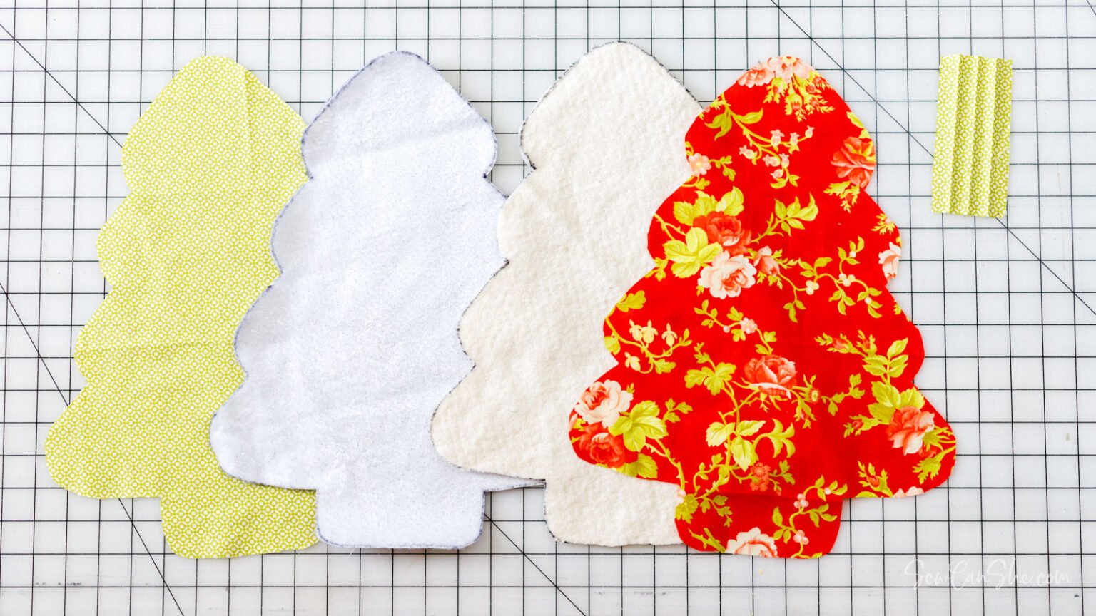 Sew a Christmas Tree Holiday Potholder: Free Sewing Pattern