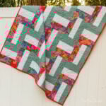 Rail Fence: Super Easy and Free 3 Yard Quilt Pattern!