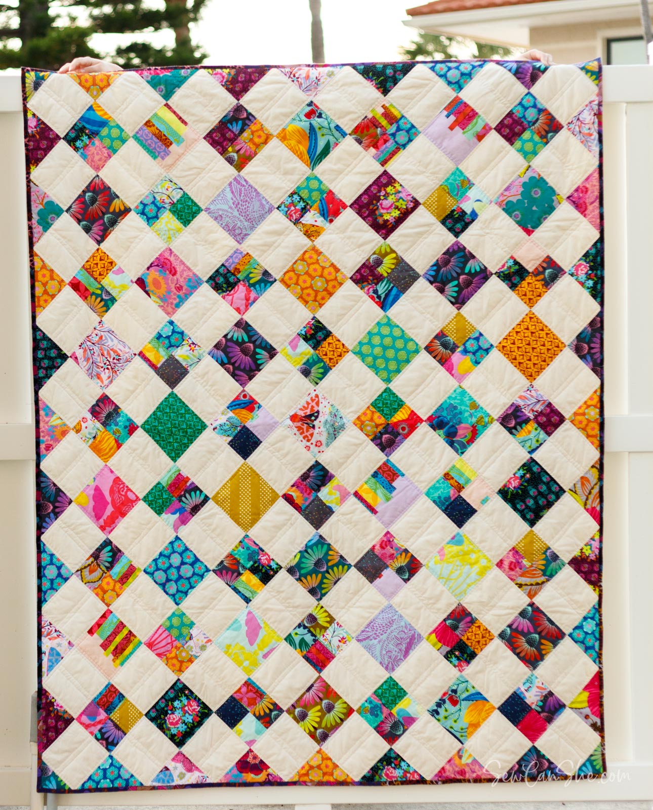 Charm Patch Quilt Pattern: Free Throw quilt Pattern for Pre-Cut Charm ...