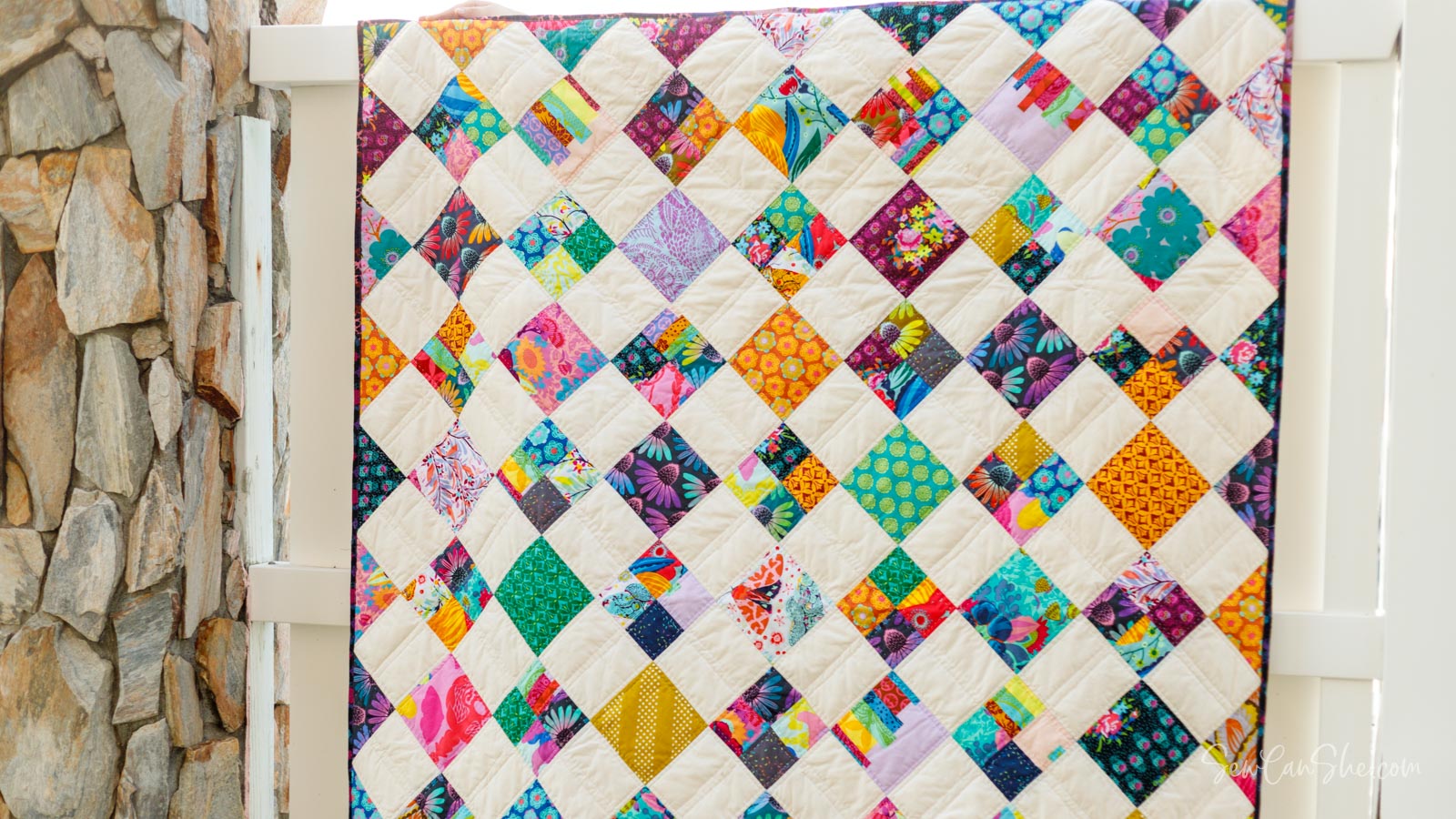 Charm Patch Quilt Pattern: Free Throw quilt Pattern for Pre-Cut Charm ...