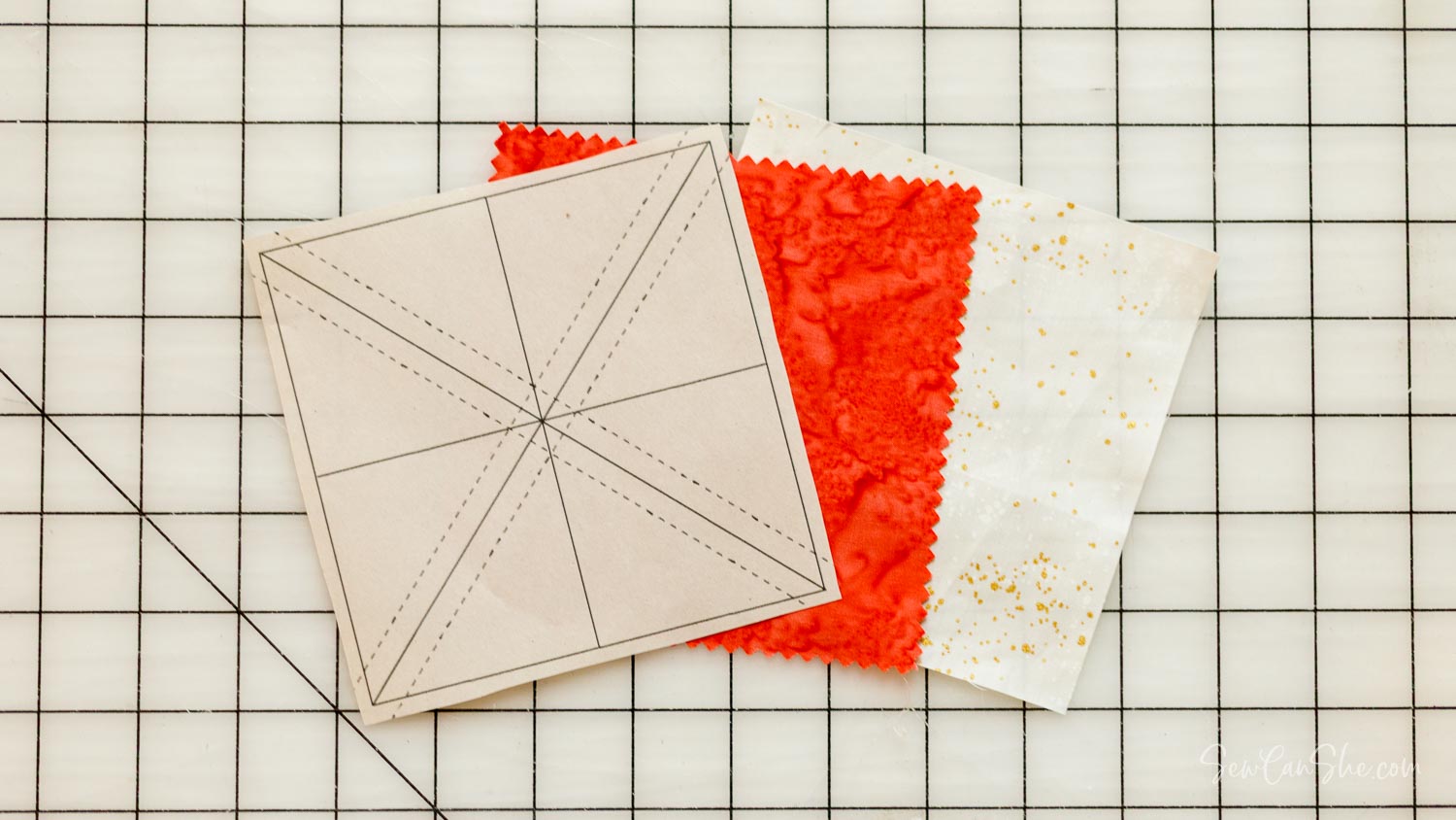 How to Make Perfect Half Square Triangles using my HST Papers - Free ...