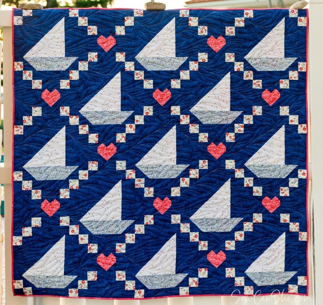 Chesapeake Bay Quilt: A Free Sailboat Quilt Pattern!