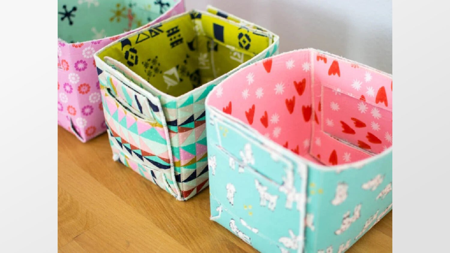 20 Free Fabric Basket Patterns that are Fast and Easy!