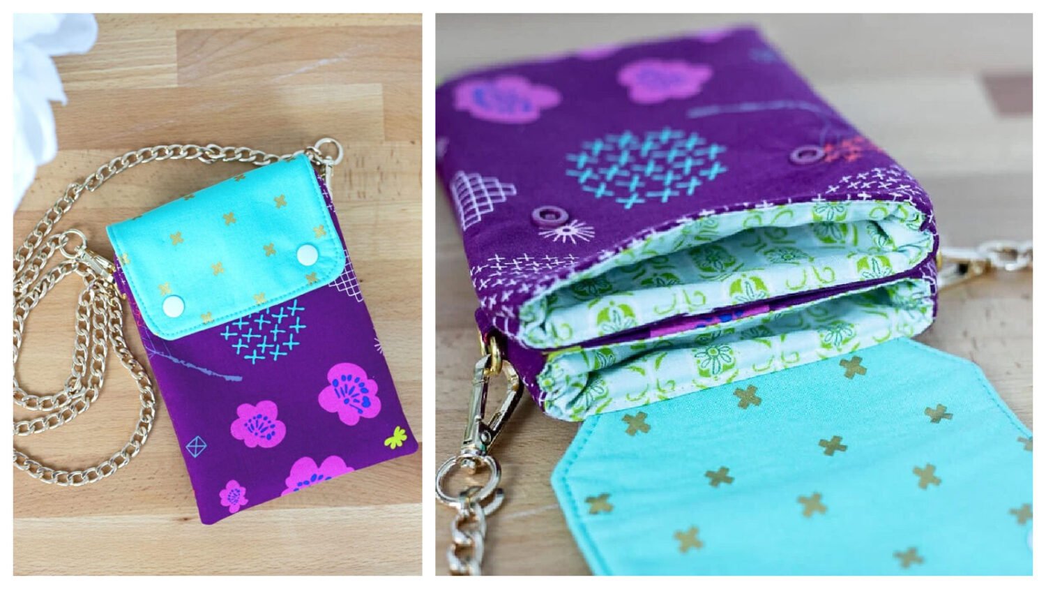 Double Compartment Cross Body Bag - Free Sewing Pattern!
