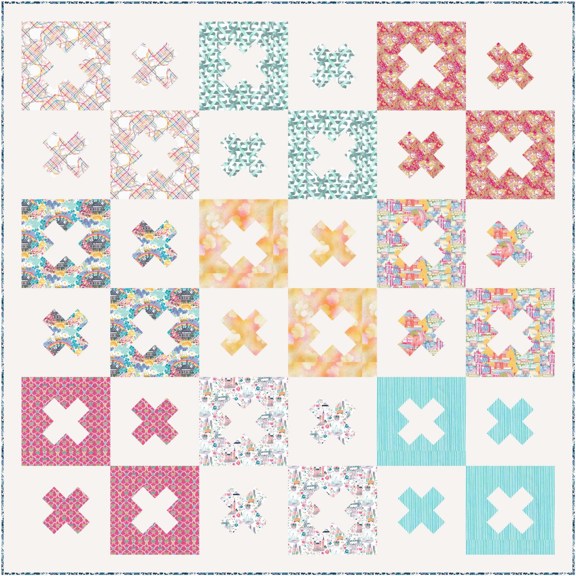 Little Kisses: Free Quilt Pattern for Fat Quarters