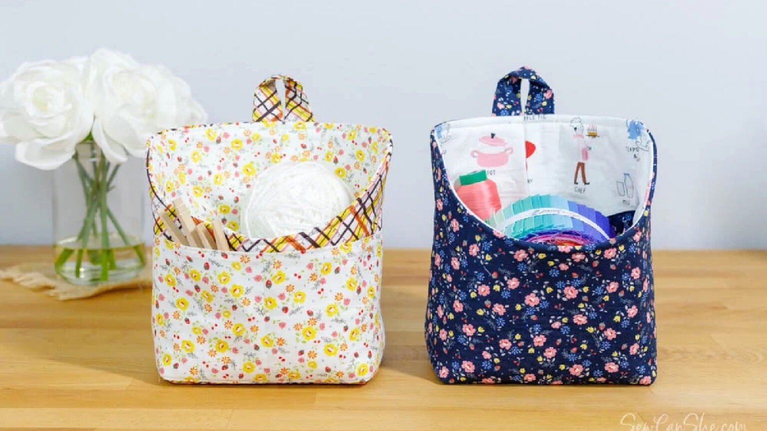 30 Basket Sewing Patterns to Make Tidy Spaces: All Free!