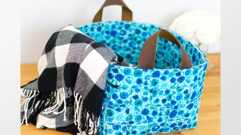 20 Free Fabric Basket Patterns that are Fast and Easy!