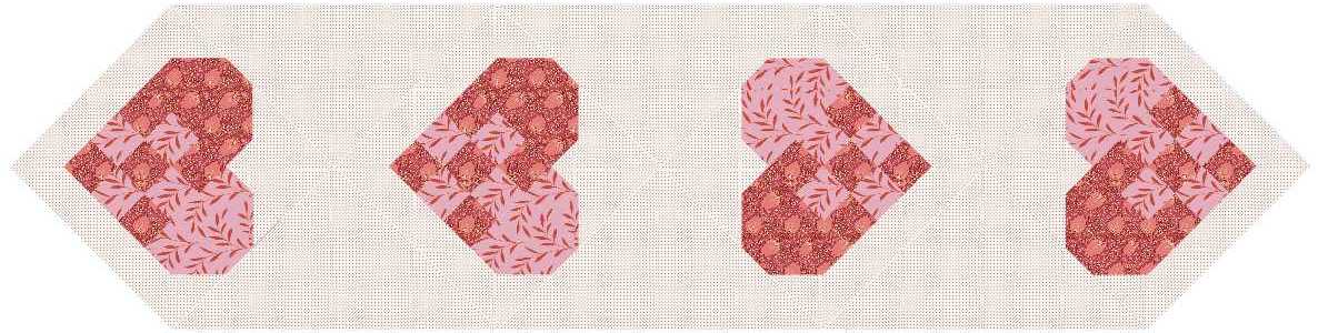 Woven Hearts Table Runner: Free Pattern